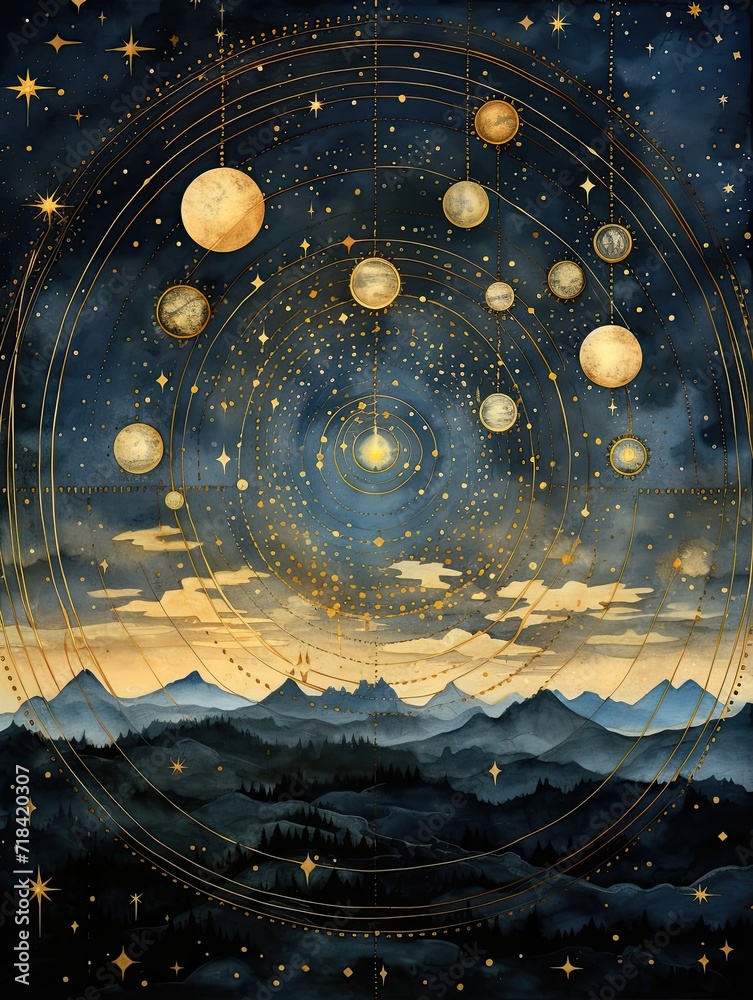 Celestial Zodiac Star Maps: Embracing Modern Landscape with ...
