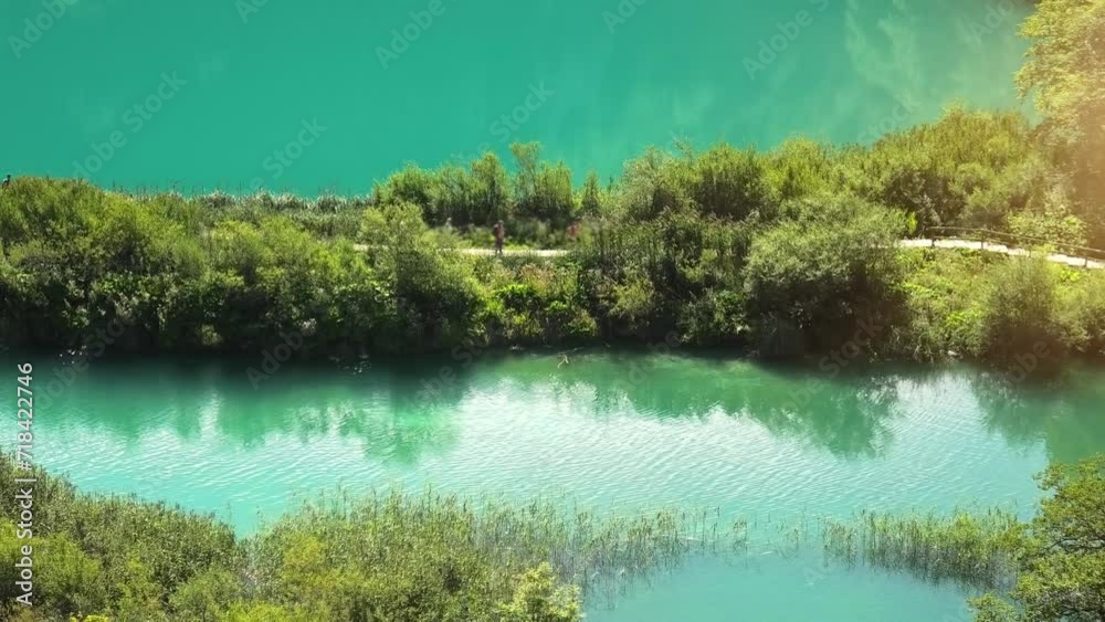 Korana lake viewpoint the Plitvice Lakes National Park of Croatia in ...
