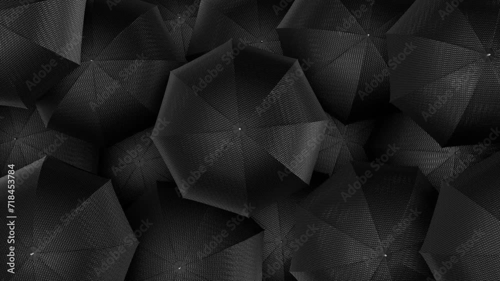 Realistic looping 3D animation of the spinning carbon fiber umbrellas ...