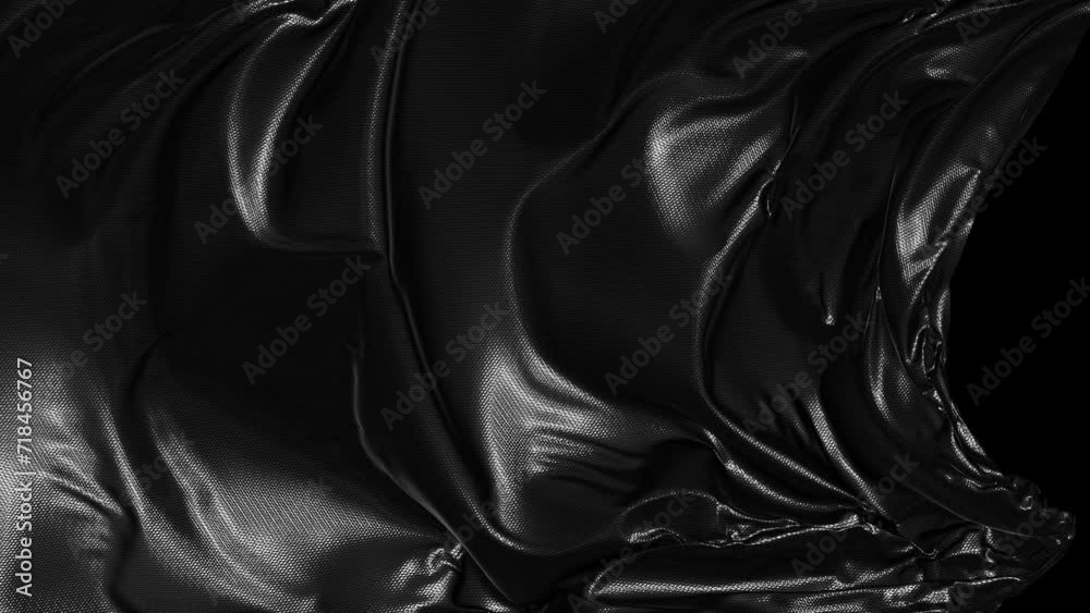 Vidéo Stock Realistic 3D animation of the carbon fiber fabric cloth as ...