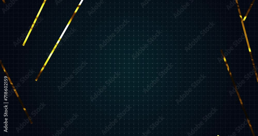 4K Metallic stipes lines moving with slow camera zoom out. Premium ...