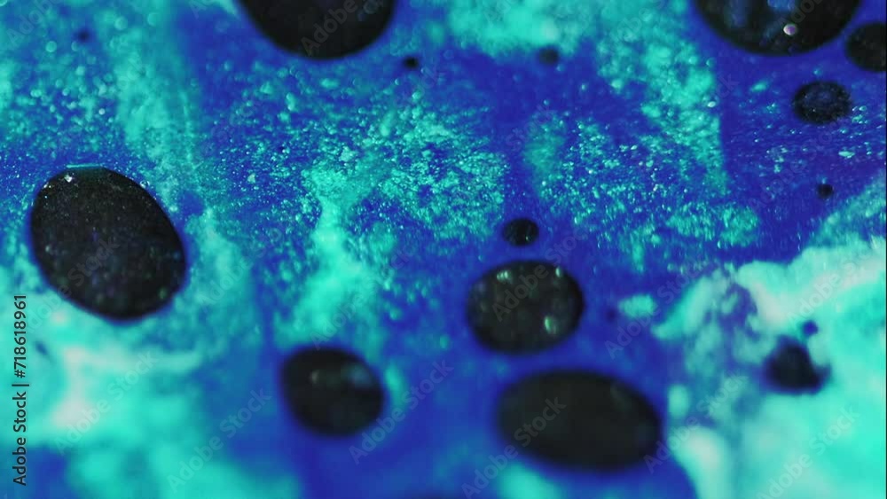 Abstract background. Shimmering wave. Sparkling mix. Blur blue with ...