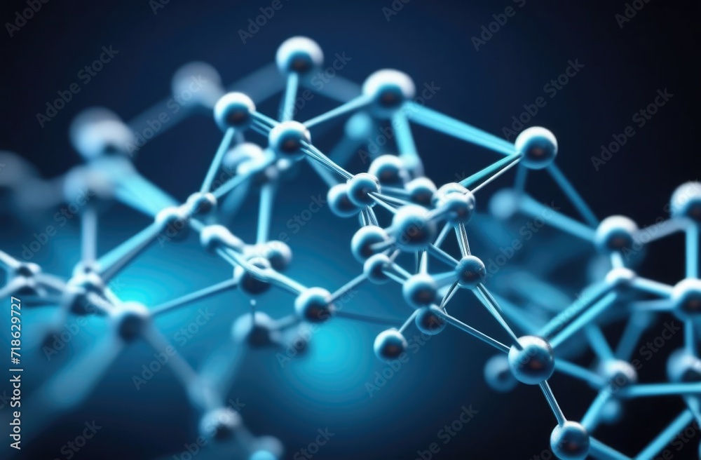 Molecular structure background. Abstract background with molecule DNA ...