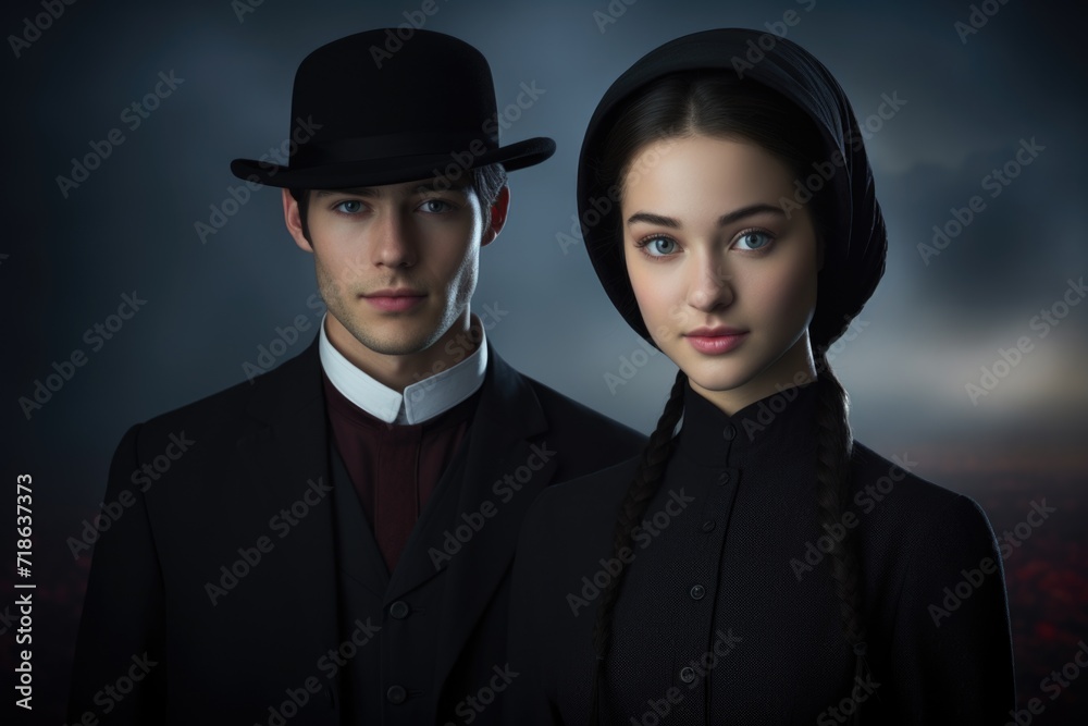 Portrayal of Amish people, traditional lifestyle, close bonds of ...