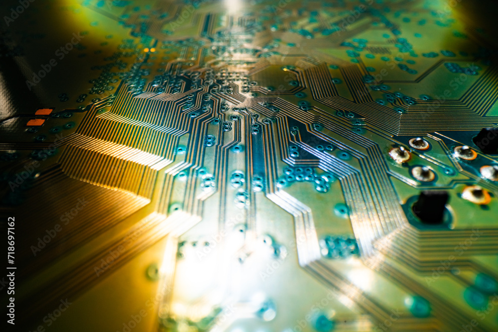 Electronic circuit board background. Abstract digital technology ...