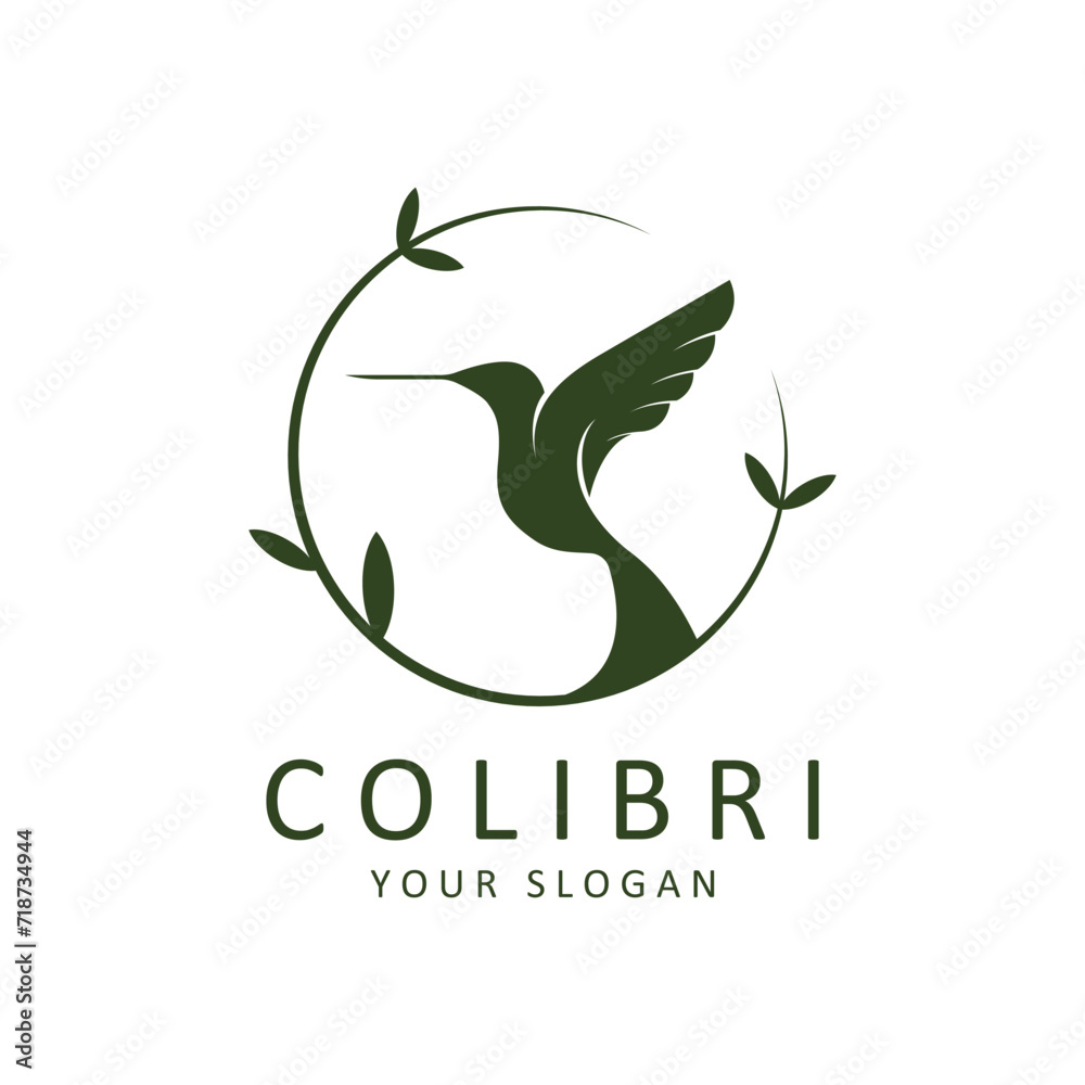 Beautiful Simple Bird Colibri Logo Design Vector. This logo is great ...