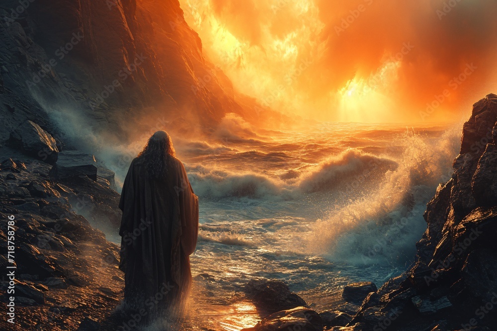 God's Wrath Unleashed: The Raging Waves of the Sea Generative AI Stock ...