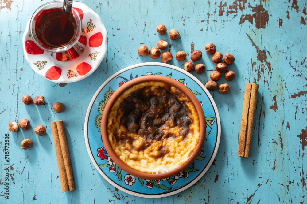 Turkish Rice Pudding (Firin Sutlac), Ottoman Cuisine Hamsikoy Sutlaci ...