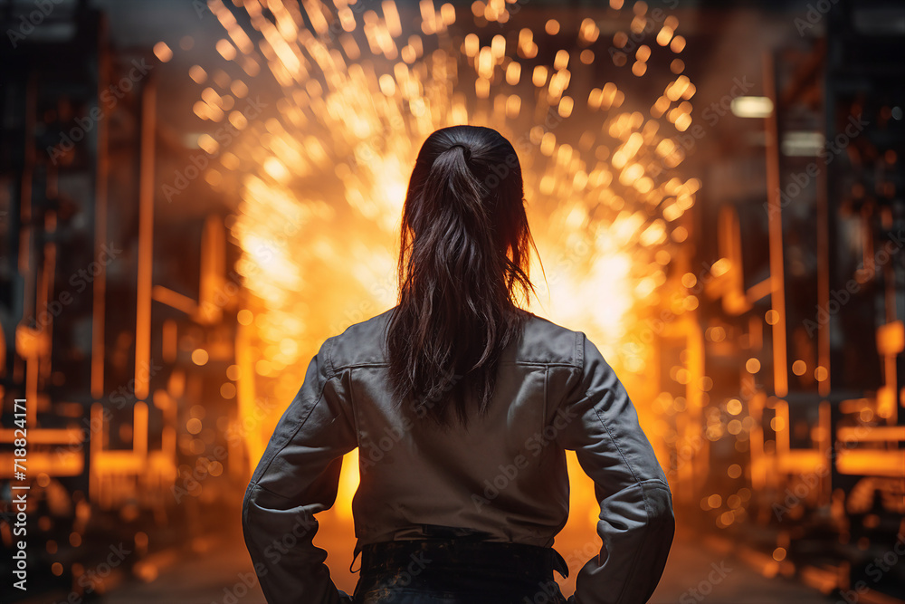 Generative AI picture of professional engineer worker wearing uniform ...