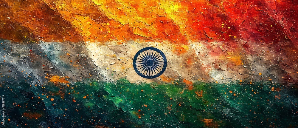 Indian Flag Painting: A Colorful Celebration of Diversity and Unity ...