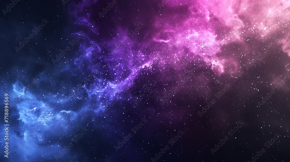 Cosmic explosion gradient in deep space colors of black, violet, and ...