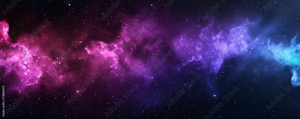 Cosmic explosion gradient in deep space colors of black, violet, and ...