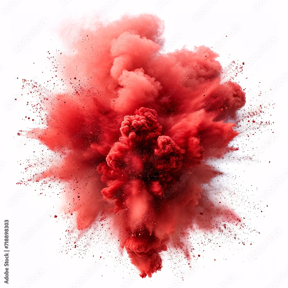 Red Smoke Explosion: A Blend of Fire and Fashion Generative AI Stock ...