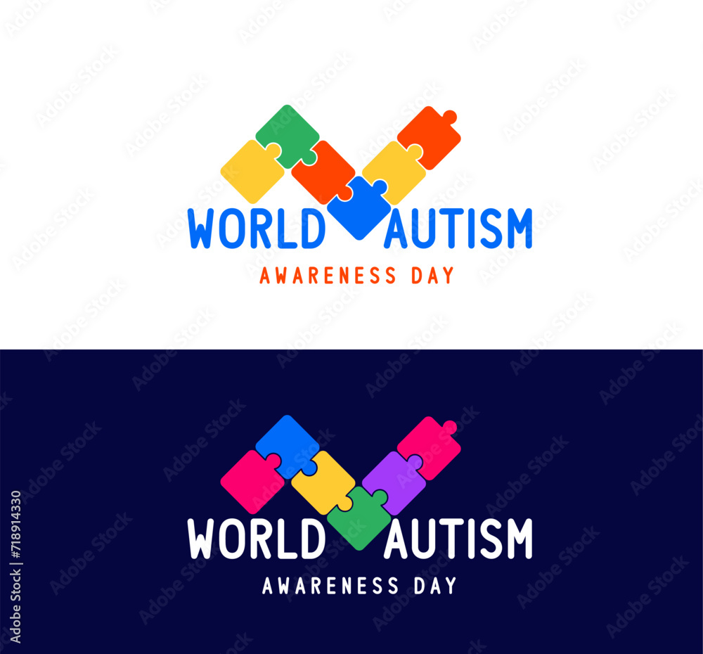 World autism day background. 2 April world autism awareness day ...