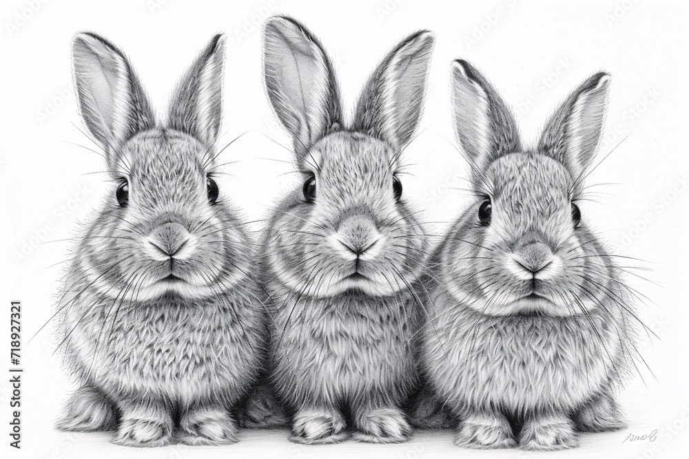 Rabbits in a Row: A Cute and Cuddly Celebration of Easter and Spring ...