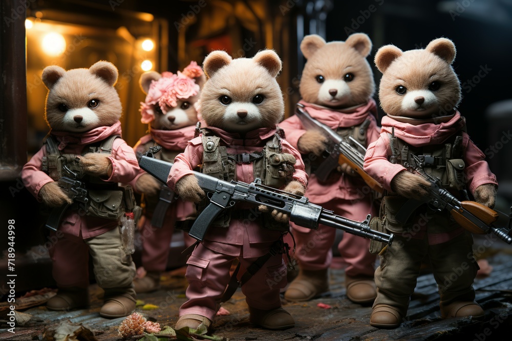 The sisyphean battle fighting teddy bear wars rambo teddy bears on the ...