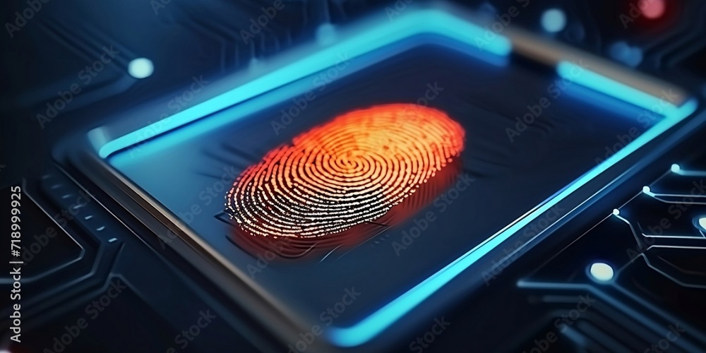 Digital fingerprint scanner, scan biometric identity and access ...