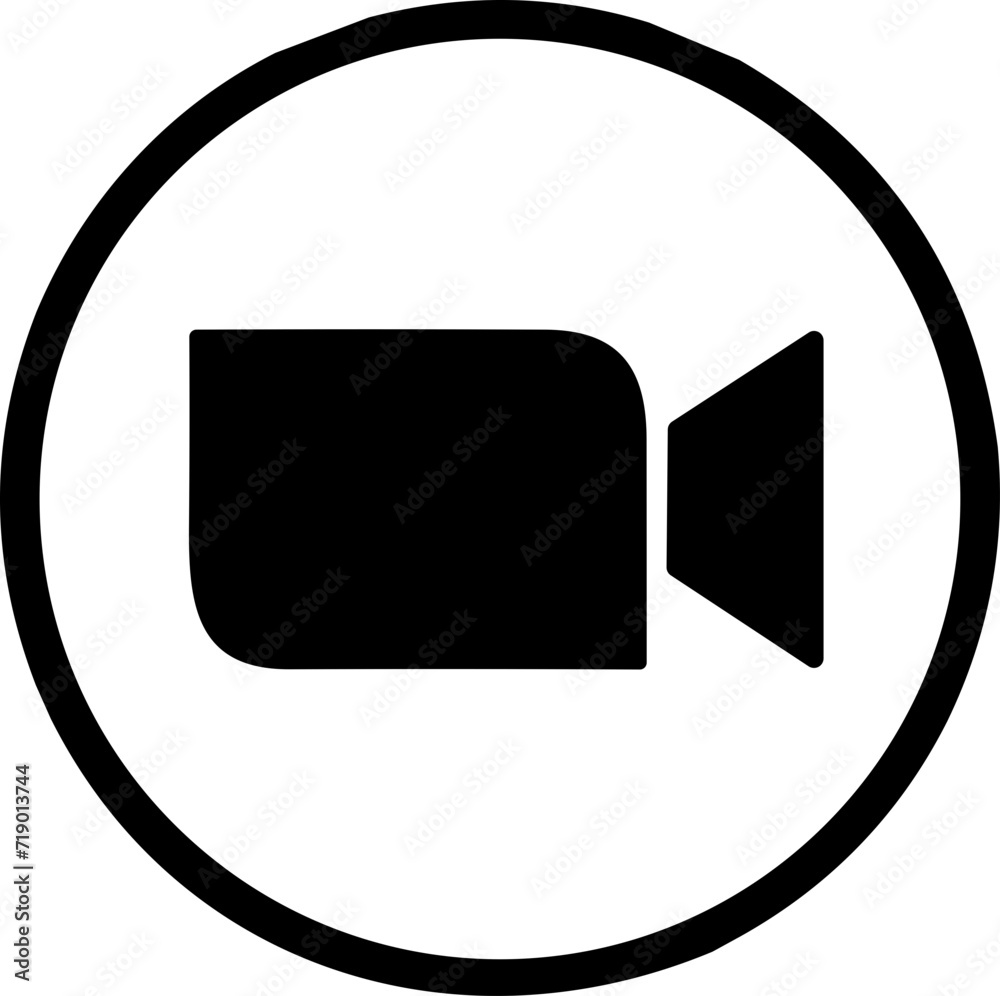 Zoom app logo. Application for video communications with cloud platform ...