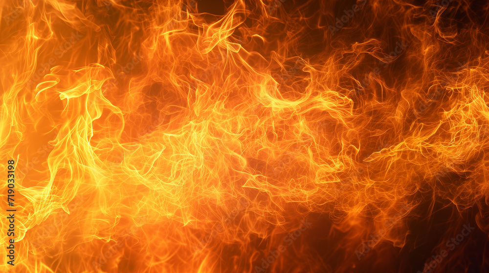 "Seamless Blazing Inferno Texture: Intense and Dynamic Fire Flames on a ...