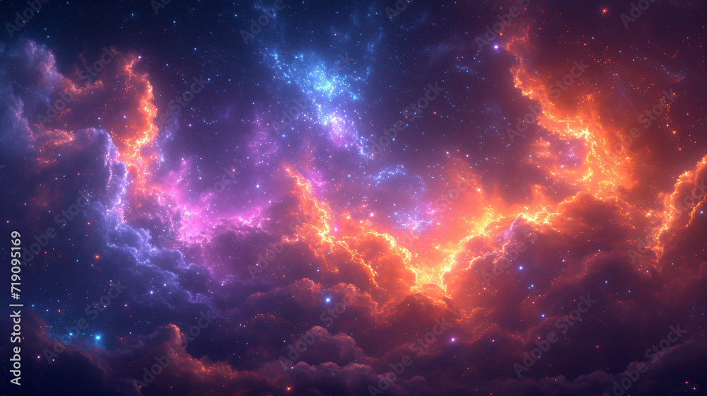 Beautiful colorful galaxy clouds nebula background wallpaper, space and ...