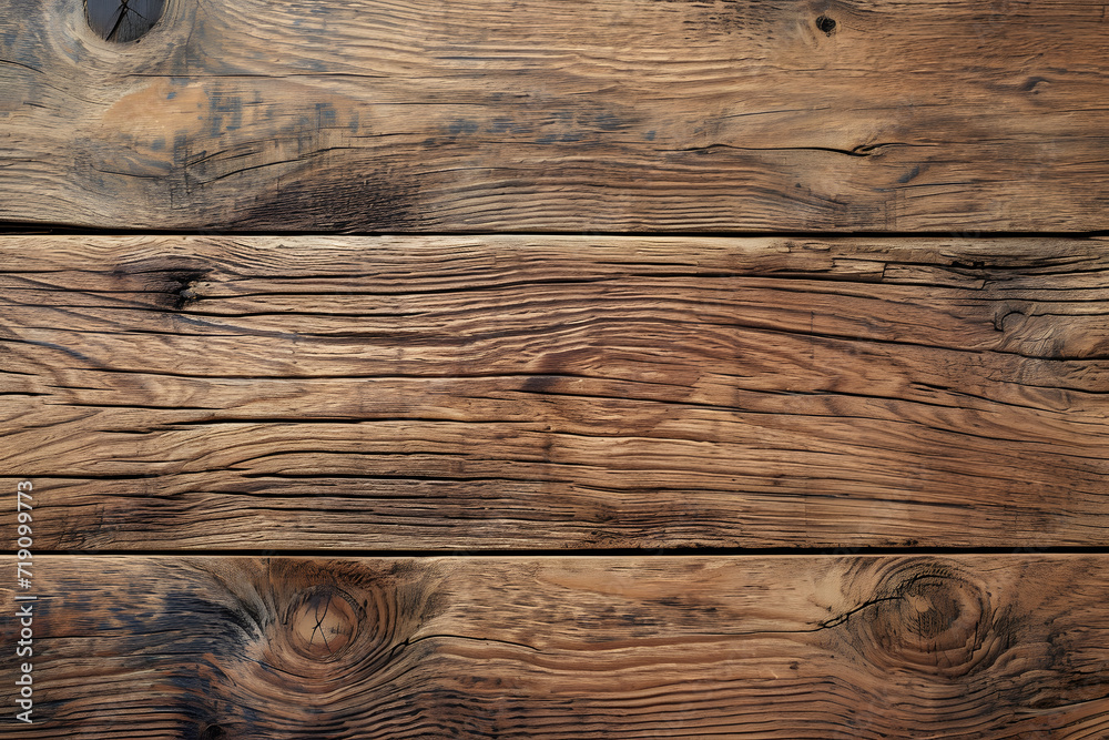 Aged Oak Wood Texture Close-Up, Weathered and Rugged Wooden Surface ...