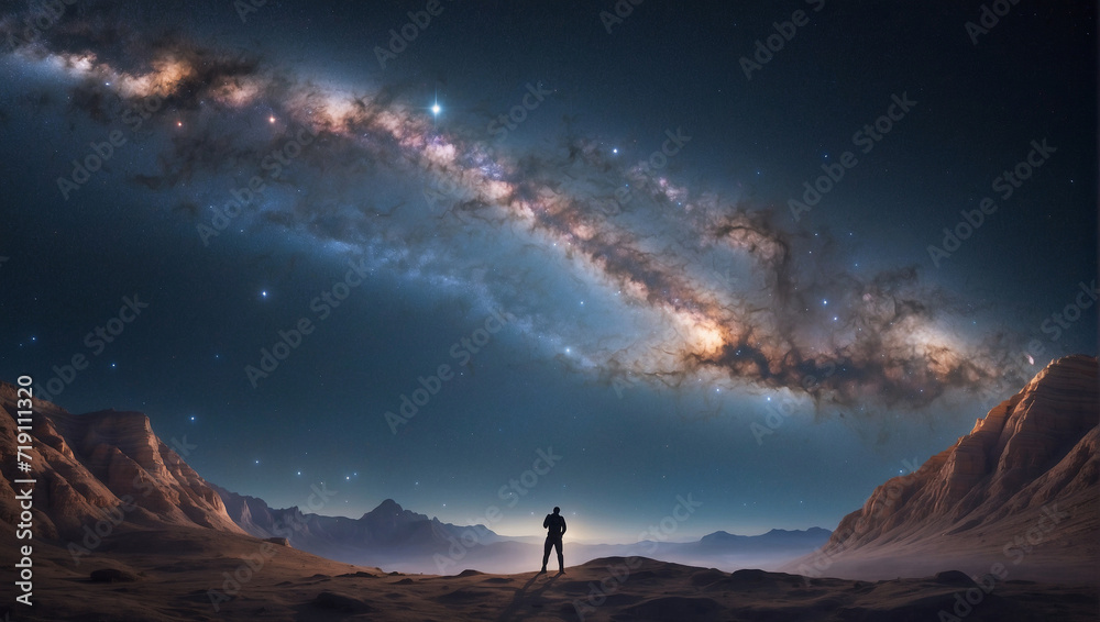 a cosmic phenomenon known as a stardust shower, where sparkling ...