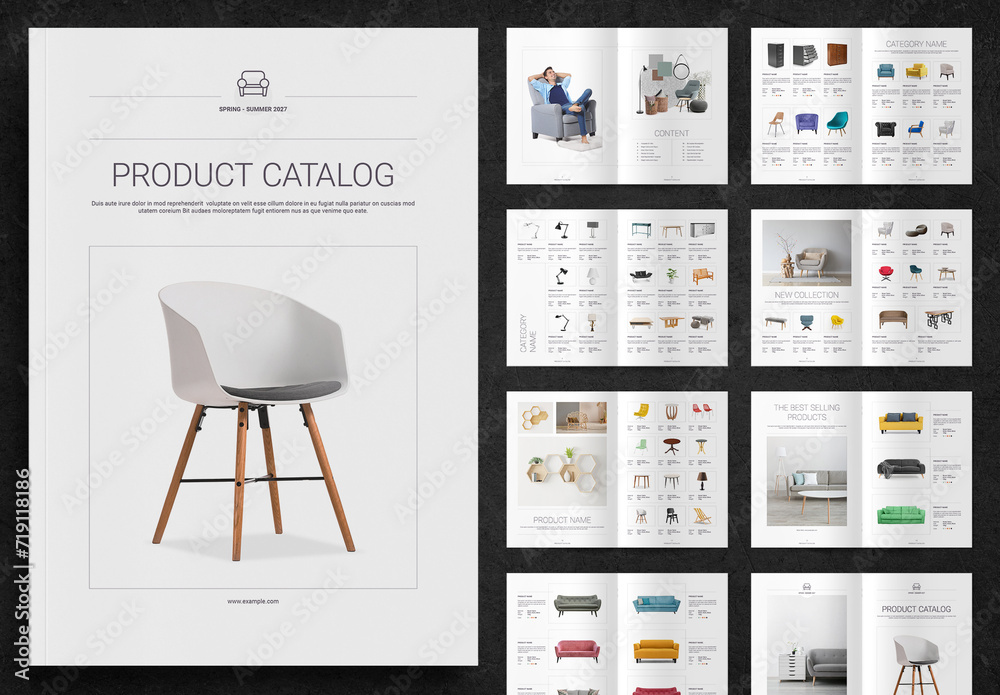 Product Catalog Layout Stock Template | Adobe Stock