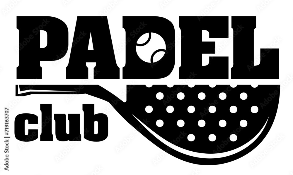 Padel club logo Stock Vector | Adobe Stock