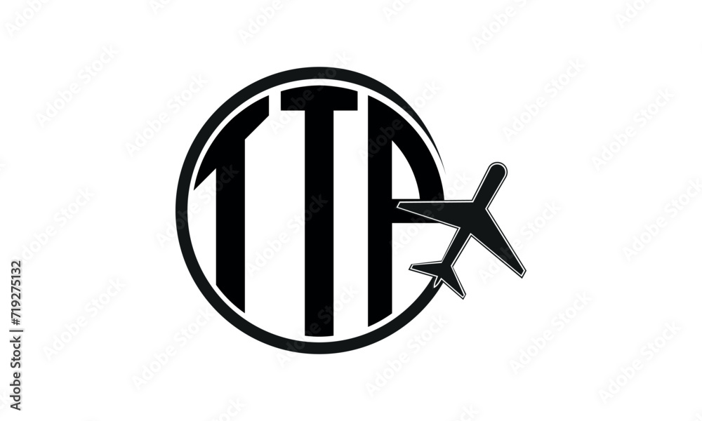 TTP three initial letter circle tour & travel agency logo design vector ...