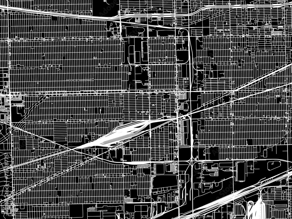Vector road map of the city of Cicero Illinois in the United States of ... Vector road map of the city of Cicero Illinois in the United States of ...