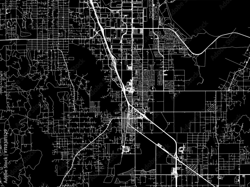 Vector road map of the city of Perris California in the United States ...