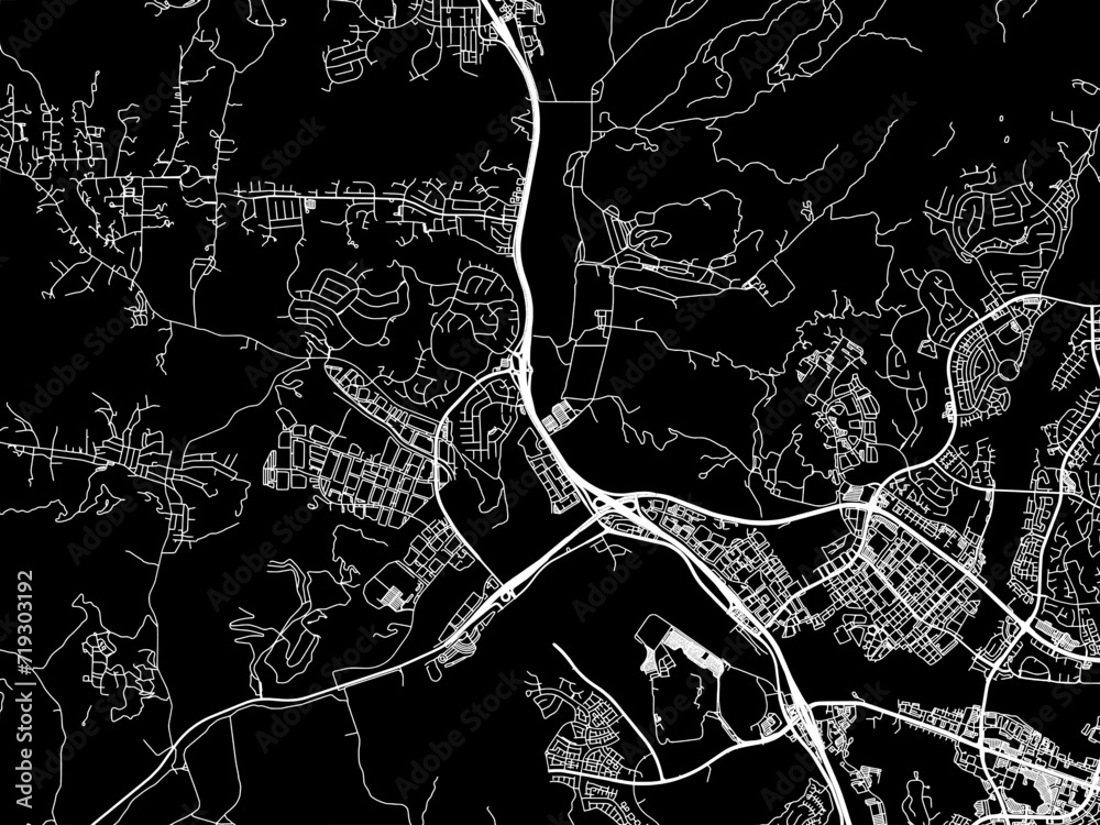Vector road map of the city of Valencia California in the United States ...
