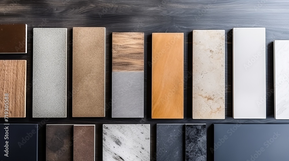 Selecting materials for an interior design project involves sampling ...