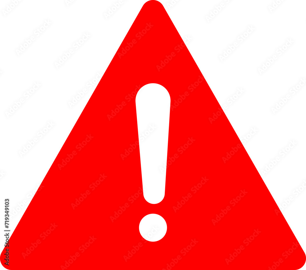 Warning icon. The attention icon. Danger symbol. Flat Vector alert ...