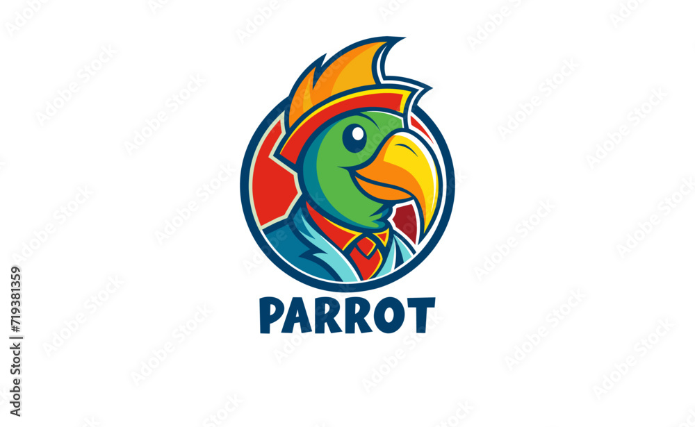 Vetor de Vibrant Macaw Logo Designs: Colorful Vector Logotypes ...
