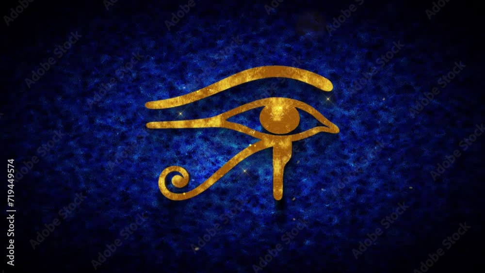 Wedjat Eye Of Horus Ancient Egypt Symbol Gold Texture Glitter Dust ...