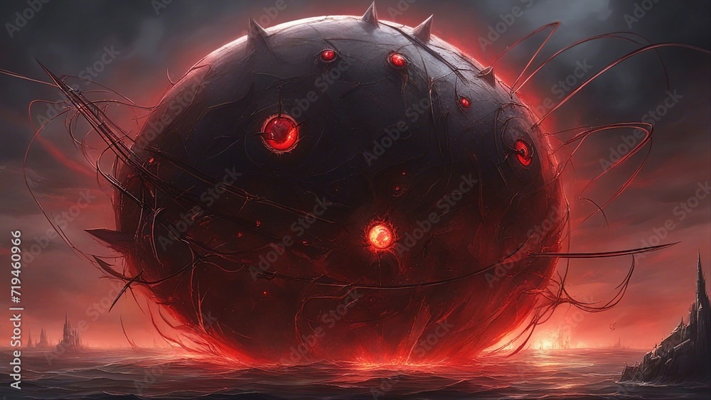 fire in the sky A dark summoning ritual that calls forth an evil sea ...