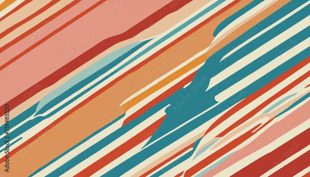 Vintage Striped Backgrounds, Posters, Banner Samples, Retro Colors from ...