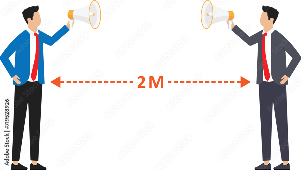 Keep distance and CoronAvirus epidemic protection kit. Keep a distance ...
