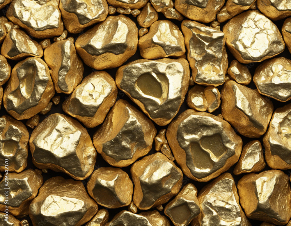 Golden nugget image with no background, isolated, created using ...