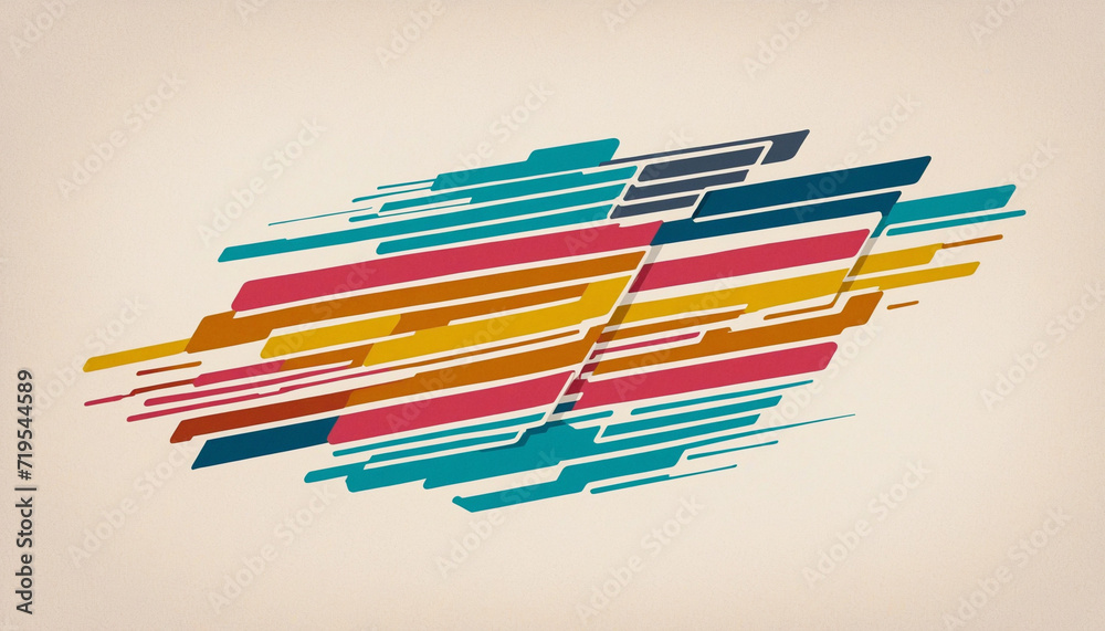 Vintage Striped Backgrounds, Posters, Banner Samples, Retro Colors from ...