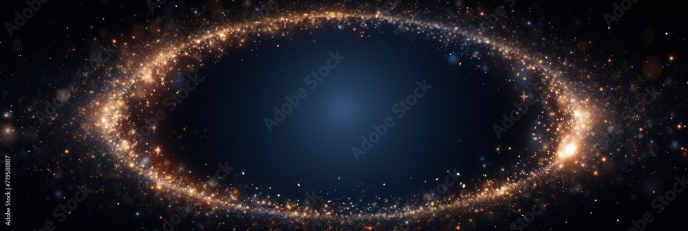 Indigo luminescence glitter circle of light shine sparkles and rose ...