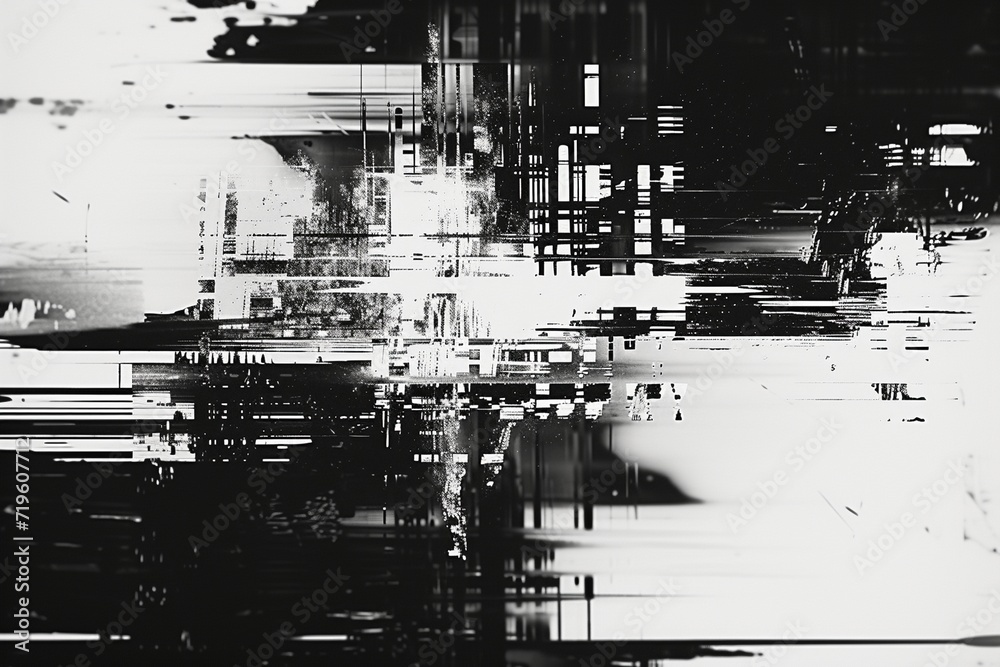 White Glitch Impact: Video effects featuring impactful white glitch ...