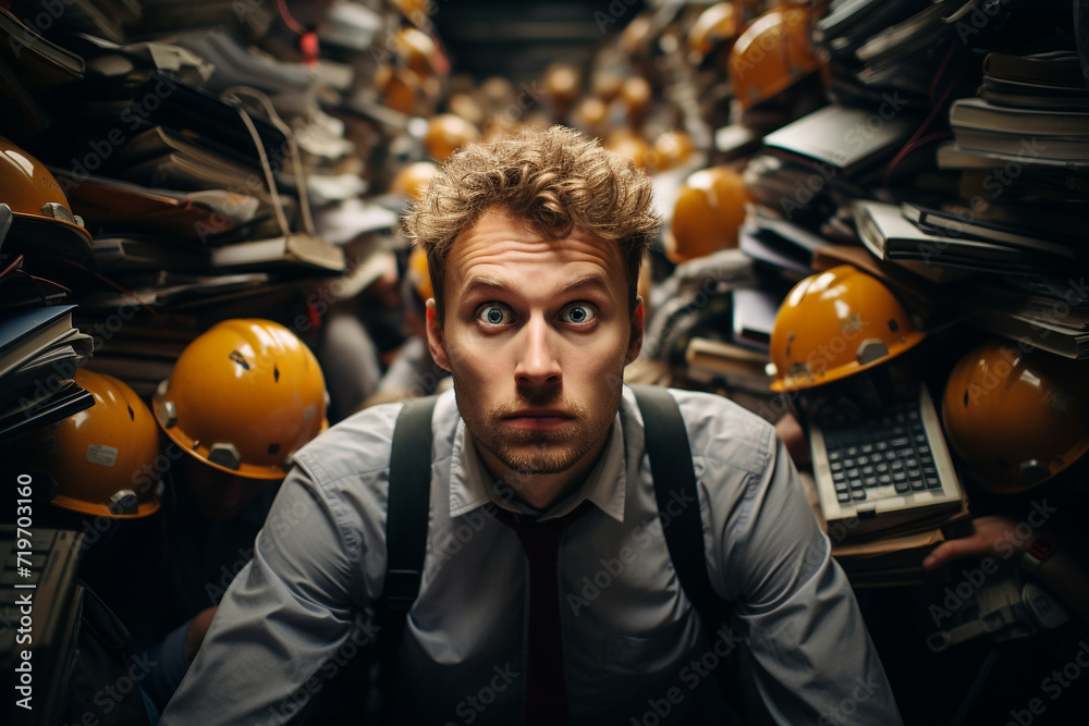 Stress at work. heavy workloads, tight deadlines, and demanding ...