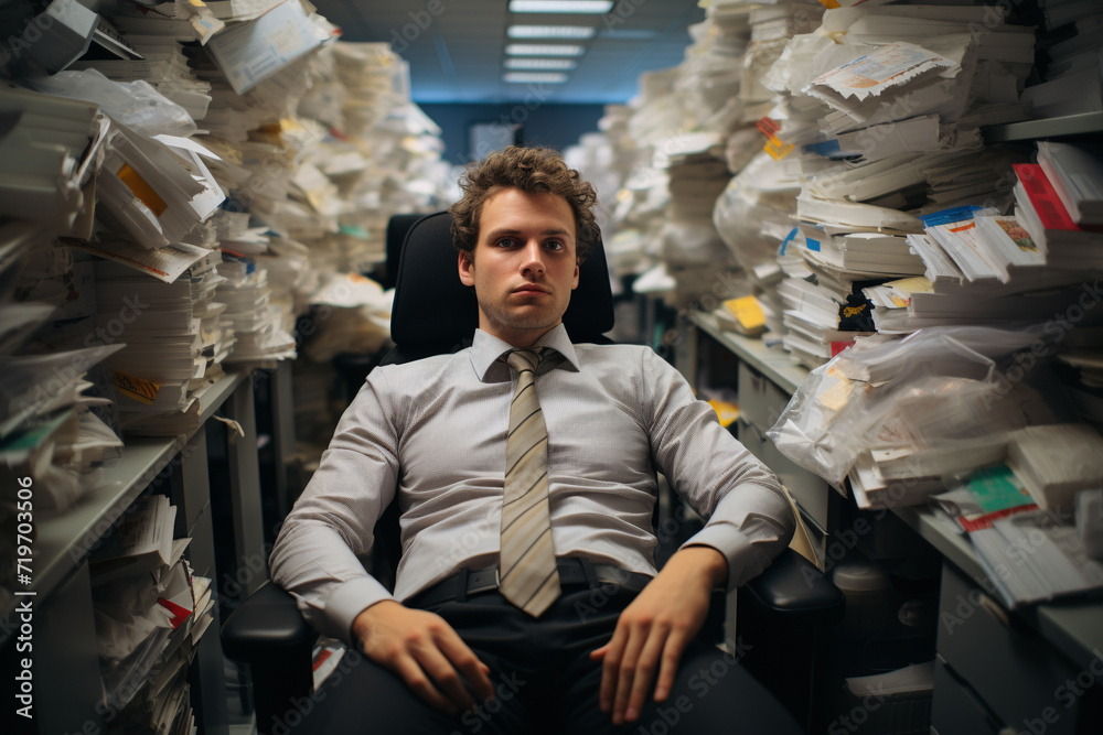 Stress at work. heavy workloads, tight deadlines, and demanding ...