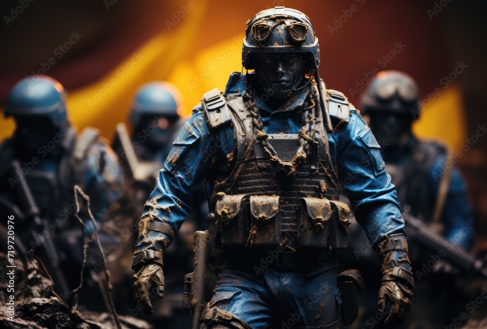 A squadron of battle-hardened soldiers clad in shining armour and ...