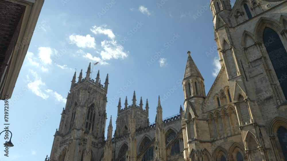 Outstanding exterior of famous York Minster, Anglican cathedral in ...