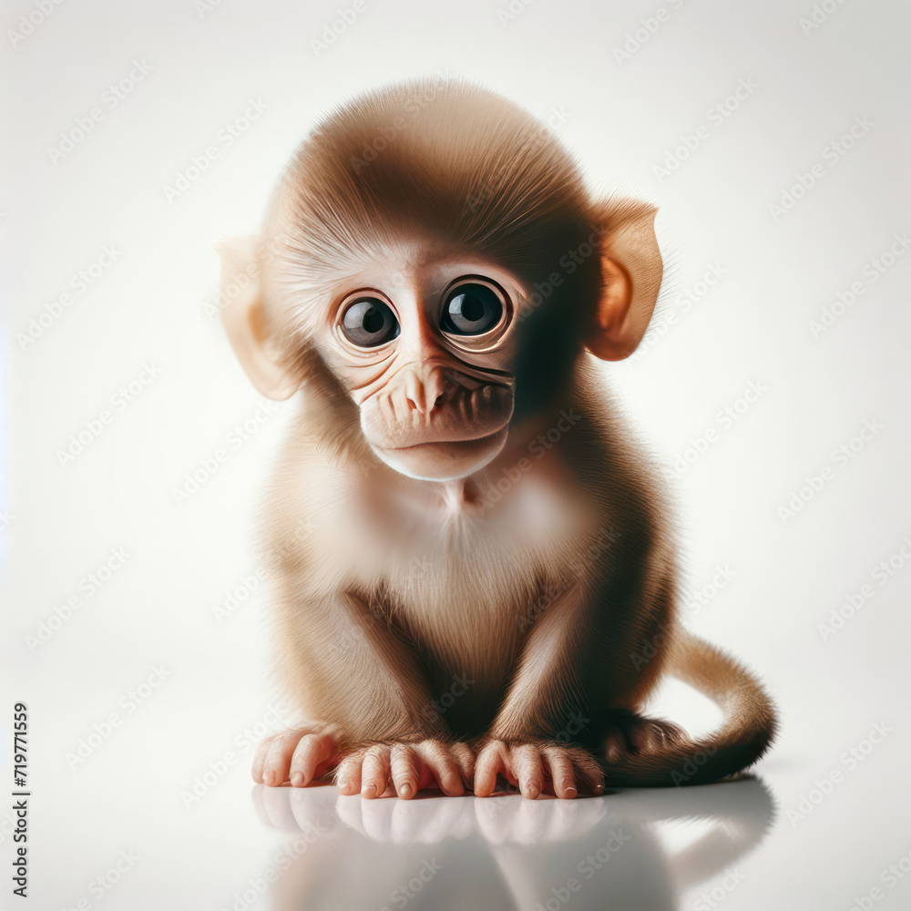 Macaque, little rhesus macaque baby, Макака, Macaco, Cute monkey, Baby ...