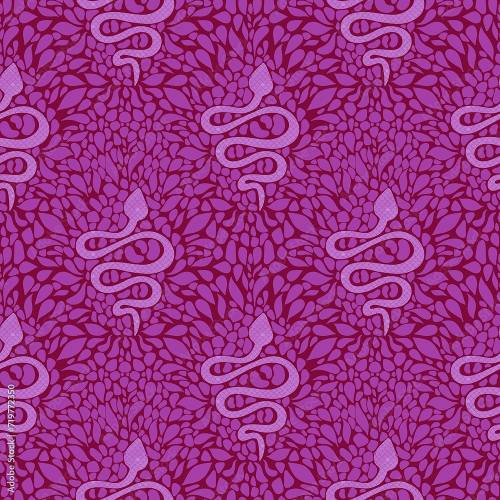 Cartoon animals seamless snakes pattern for wrapping paper and fabrics ...