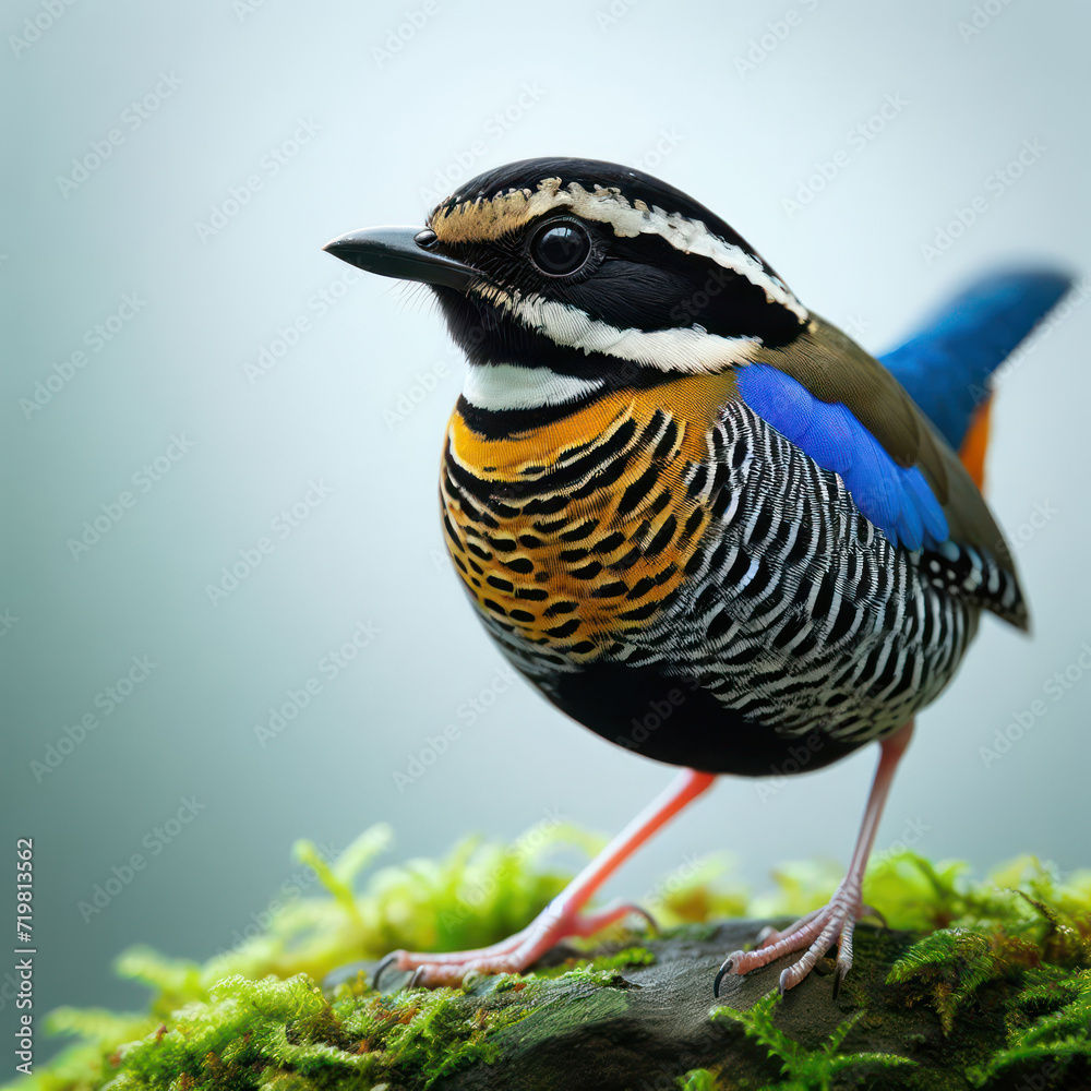 Malayan Banded Pitta, Pitta con bandas de Malasia, Malayo, Beautiful ...